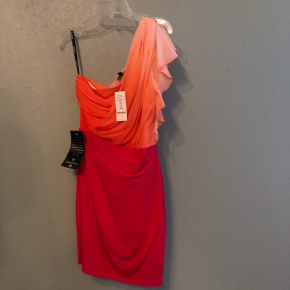bebe | Dresses | New Bebe Colorblock Flutter Sleeve Dress | Poshmark